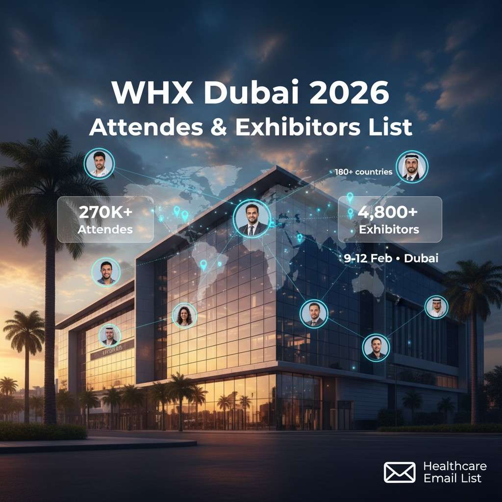 WHX Dubai 2026 Attendees & Exhibitors Email List - Healthcare Email List